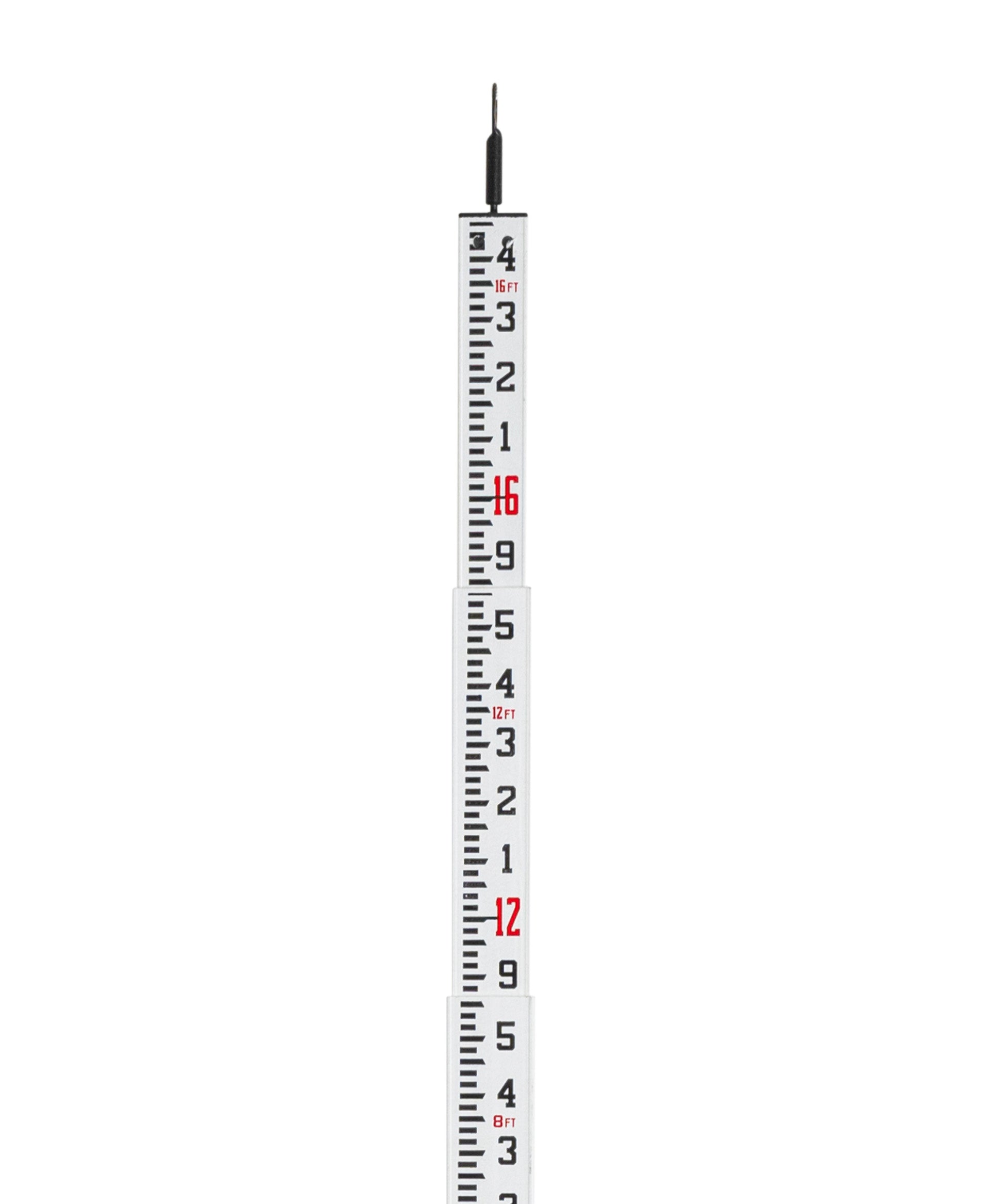 Seco 16 ft Fiberglass Level Rod – Tenths